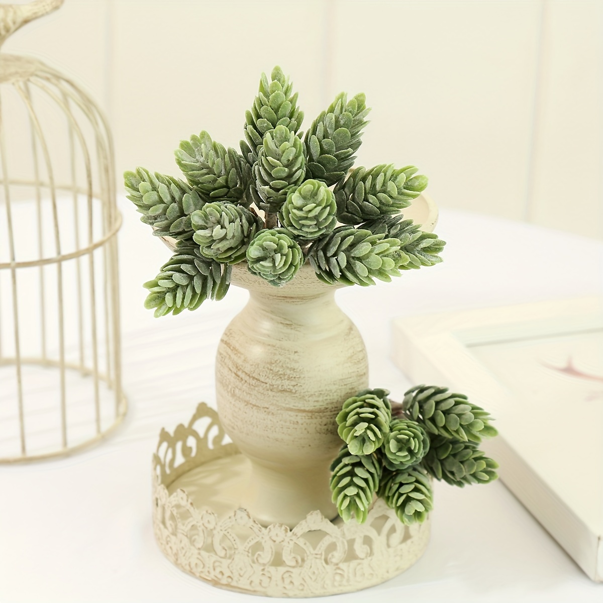 4pcs Simulation Plant Pineapple Grass Wedding Holding Flower Diy Plant ...