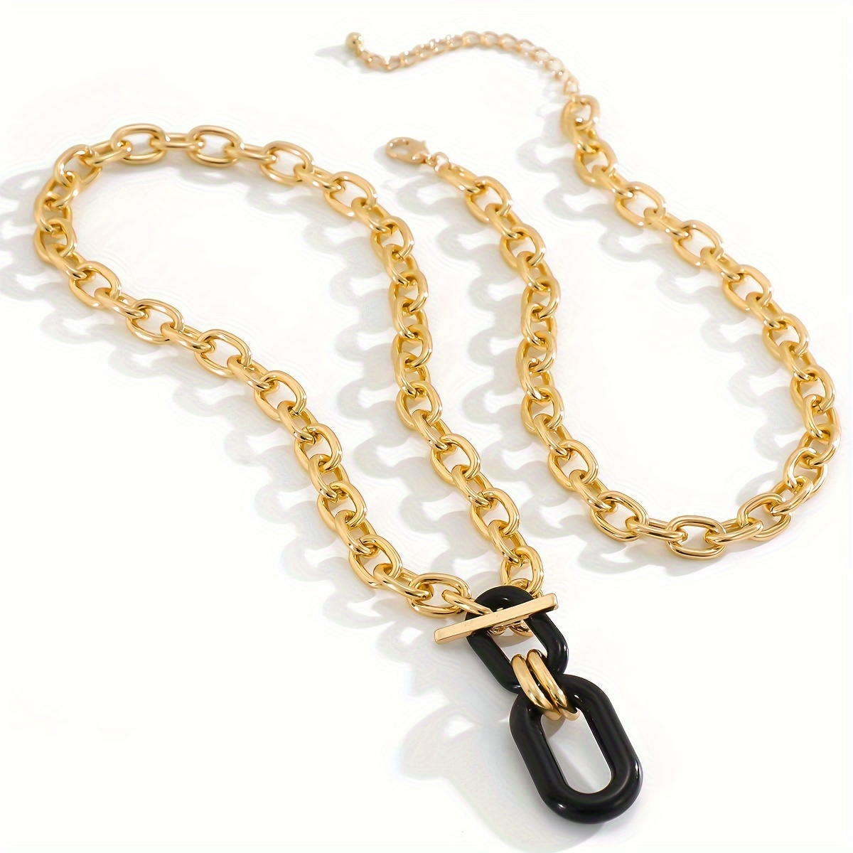 Personality Aluminum Chain Multilayer Necklace Geometric - Temu Ireland