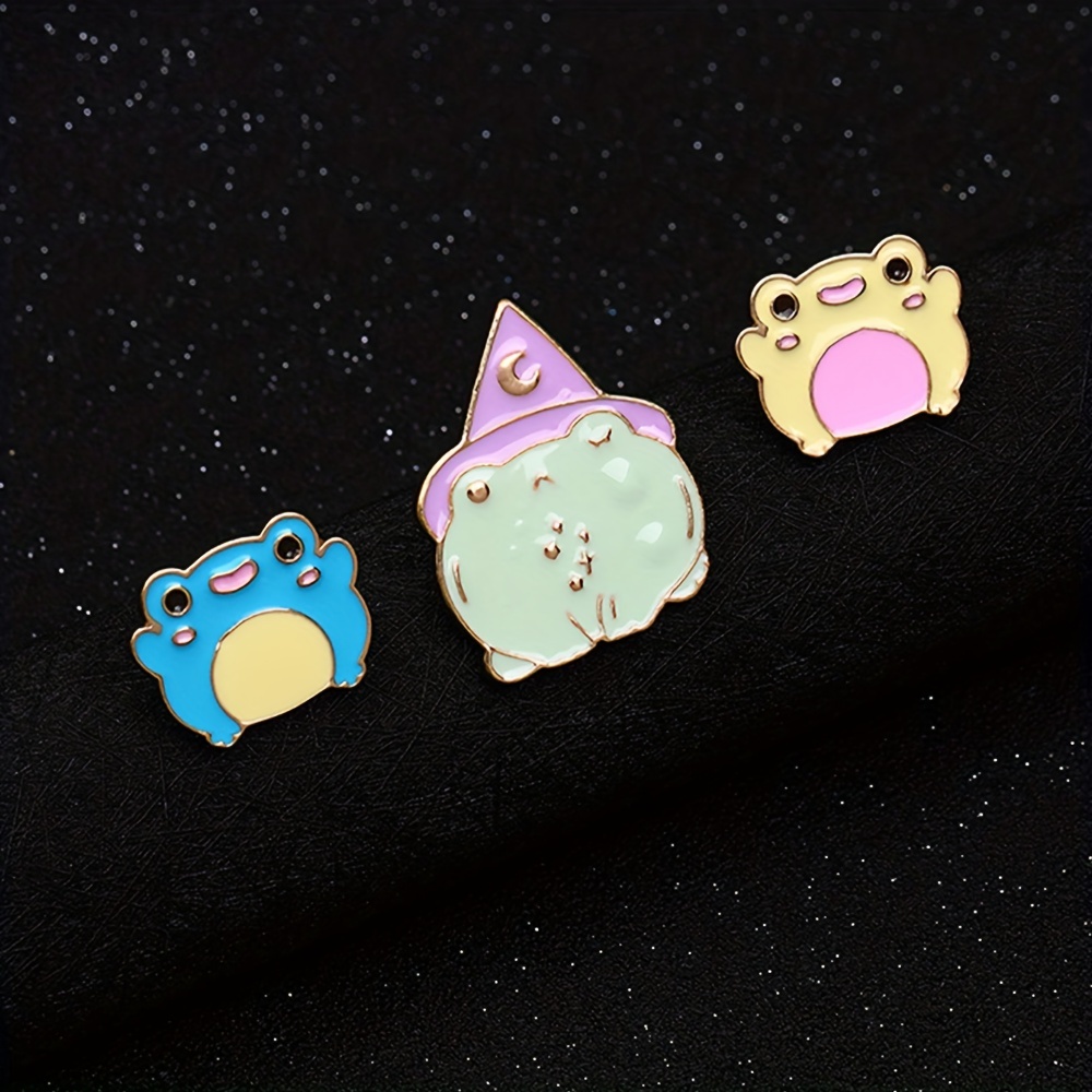 Cute Frog Pattern Brooch Colorful Animal Pattern Pin Hat - Temu Ireland