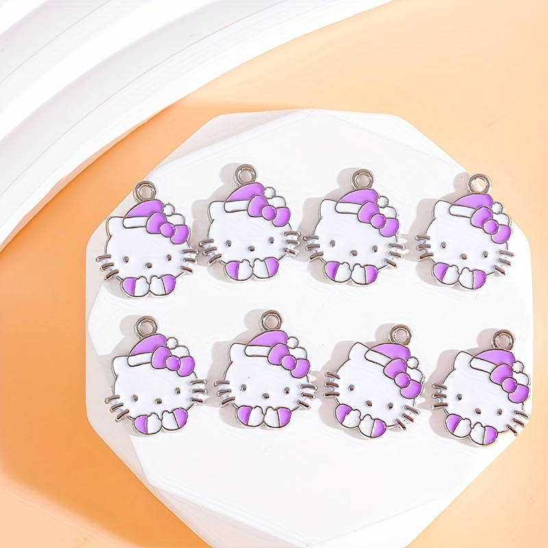 Kitty Cat Pendant Diy Cartoon Anime Alloy - Temu United Kingdom