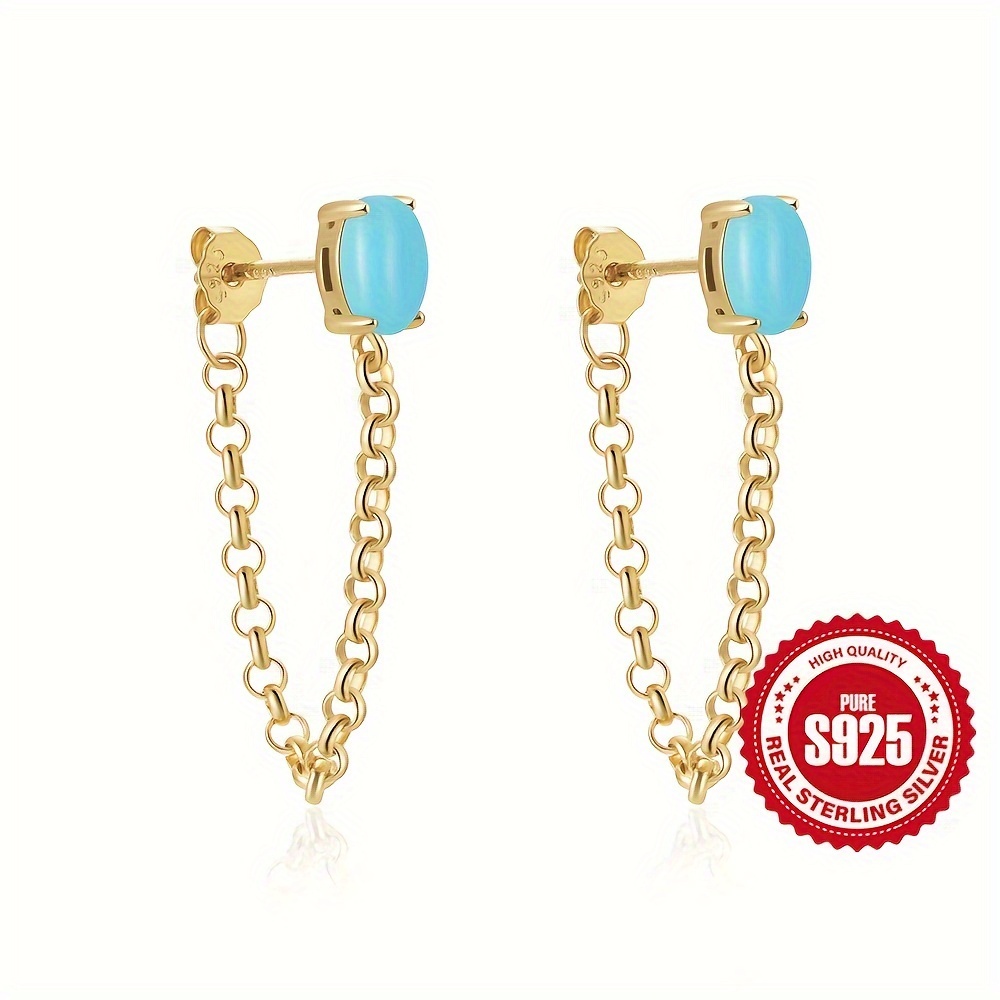 Sterling 925 Silver Hypoallergenic Ear Jewelry Oval - Temu United Kingdom