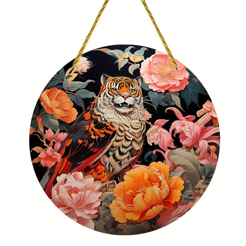 Animal Welcome Classic Round Plaque Decor Hanging Acrylic - Temu United ...