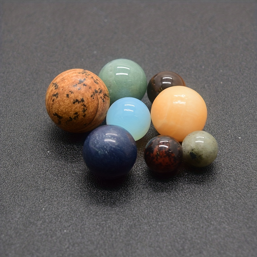 Eight Planets Solar System Gems Desktop Planet Ornaments - Temu