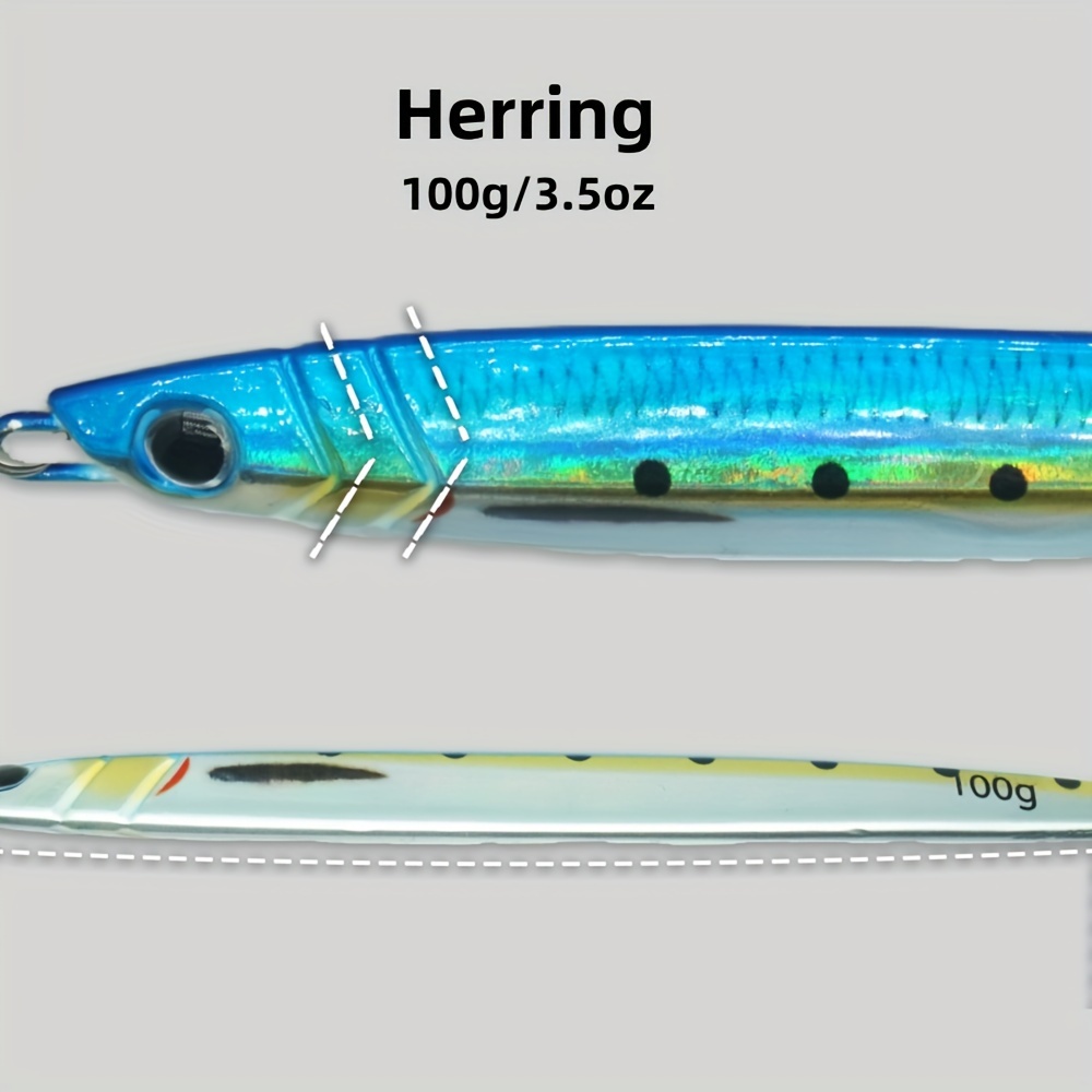 Fast Sinking Slow Pitch Jig Bionic Fishing Lure Artificial - Temu Canada