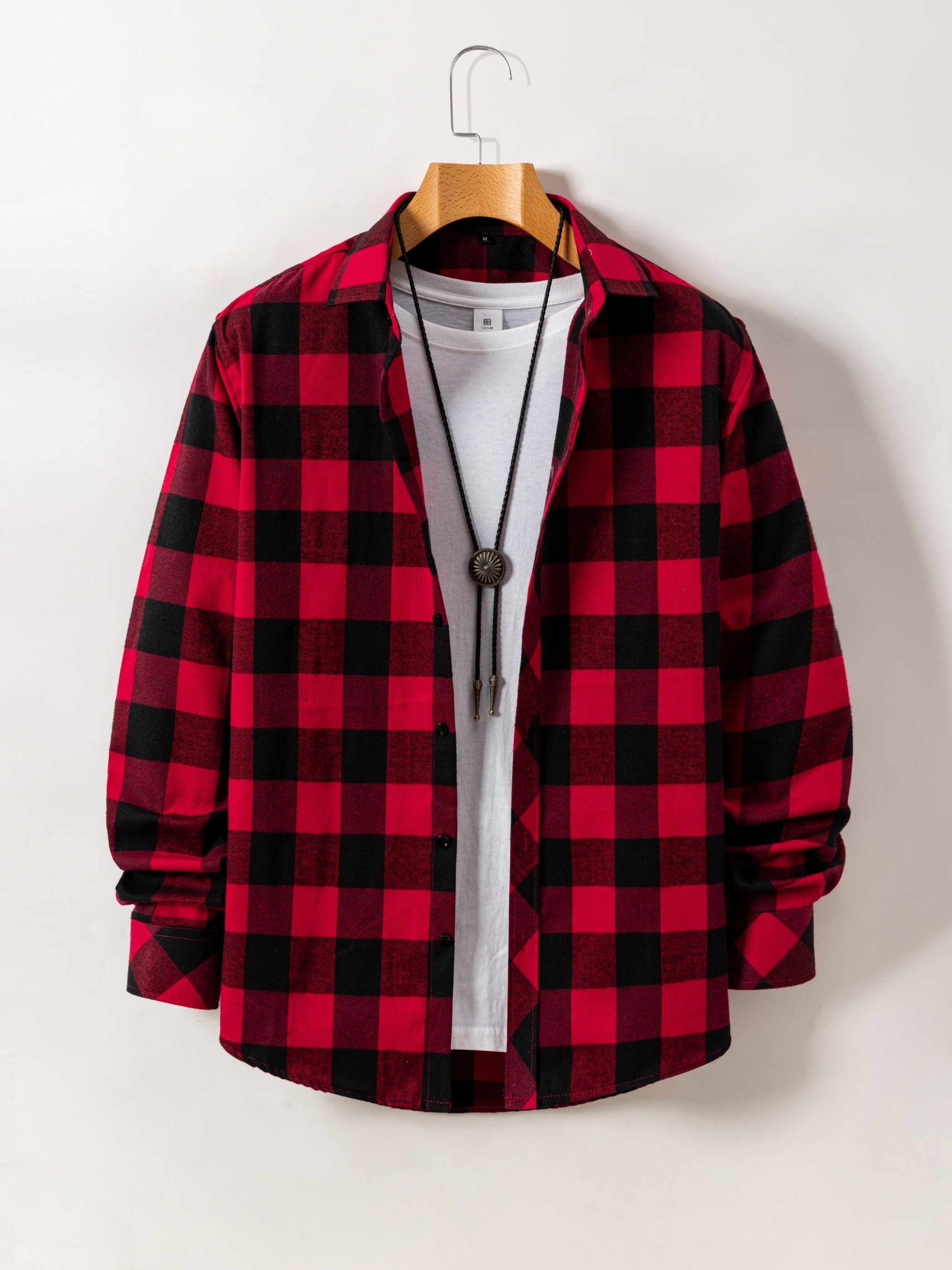 Plaid Pattern Men's Trendy Comfy Long Sleeve Button Shirt - Temu New ...