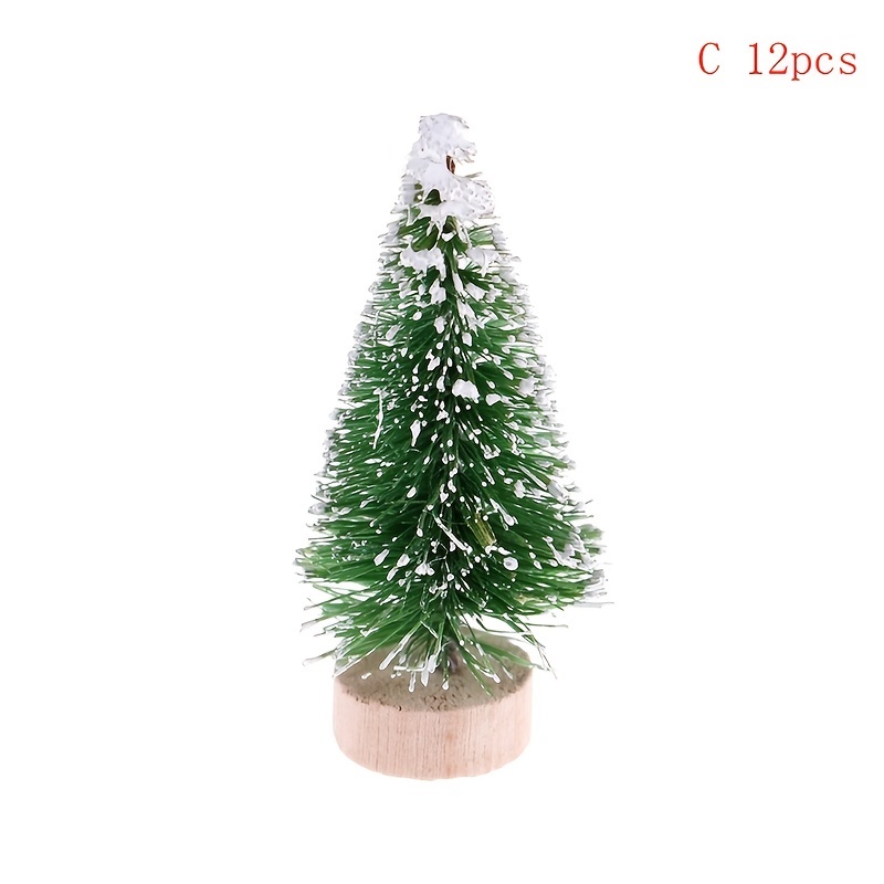 Bagged Mini Christmas Tree Sisal Silk Snow Tower Pine - Temu United