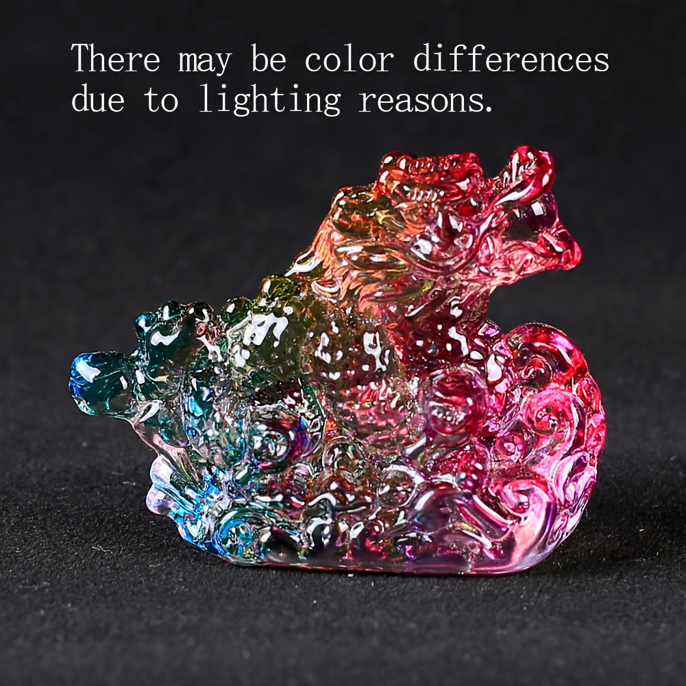 Statue En Cristal Dragon Ornement Figurine D'art En Verre - Temu France