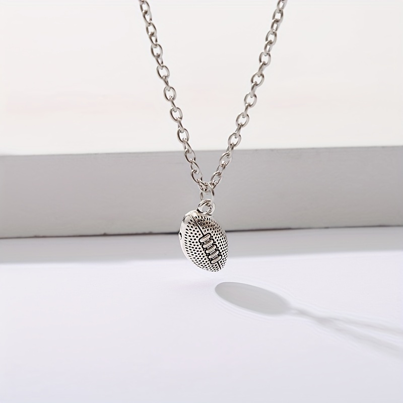 1pc Collana Ciondolo In Lega Calcio Basket E Rugby Regalo - Temu Italy
