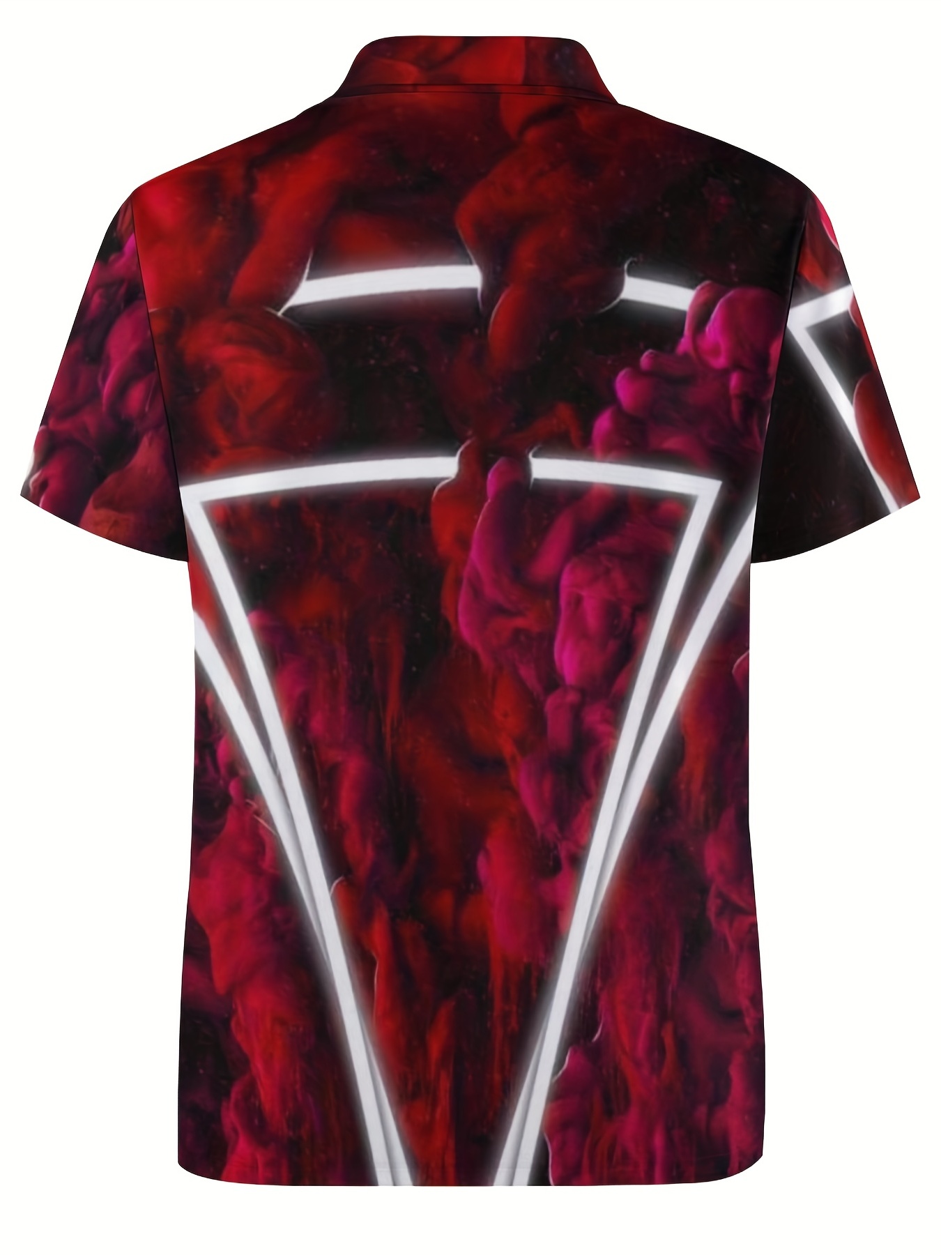 Smoke Pattern Casual Slightly Stretch Button Short - Temu Australia