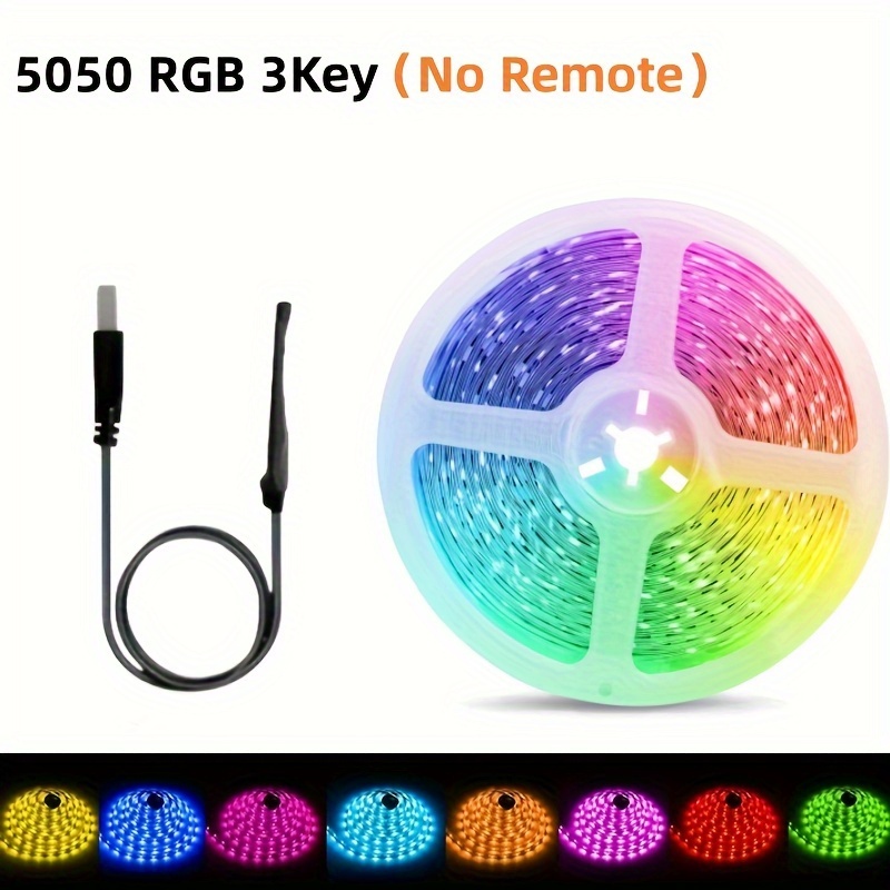 3.28ft Led Strip Lights Usb Rgb 5050 Ribbon Sync Color - Temu Ireland
