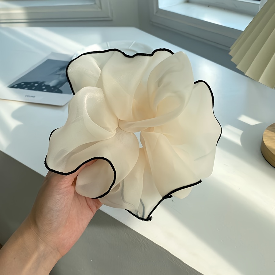 Spring Large Mesh Scrunchies Soft Comfortable Hair Ties - Temu Denmark