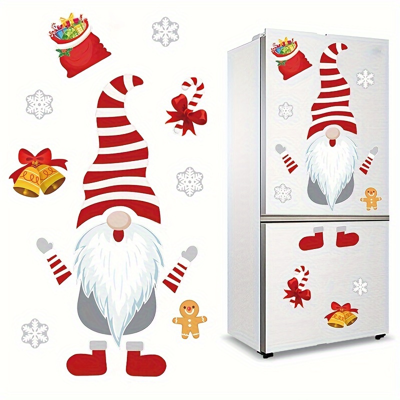 1pc Christmas Dwarf Elf Soft Magnetic Refrigerator Sticker Home ...