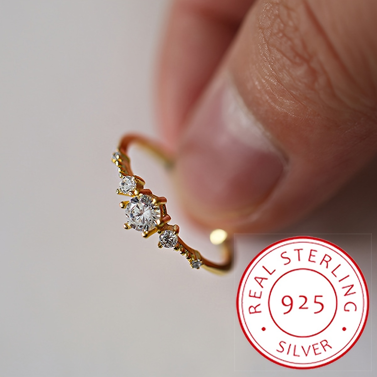 925 Sterling Silver Promise Ring Paved Shining Zirconia High - Temu ...