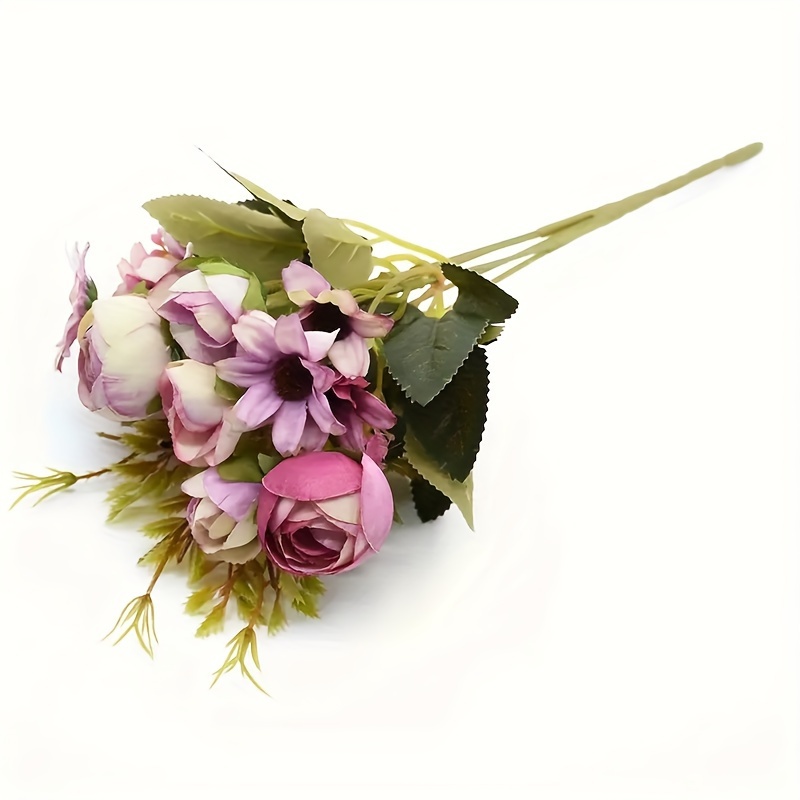 Simulation Tea Rose Flower Wedding Bridal Hand Holding - Temu Canada