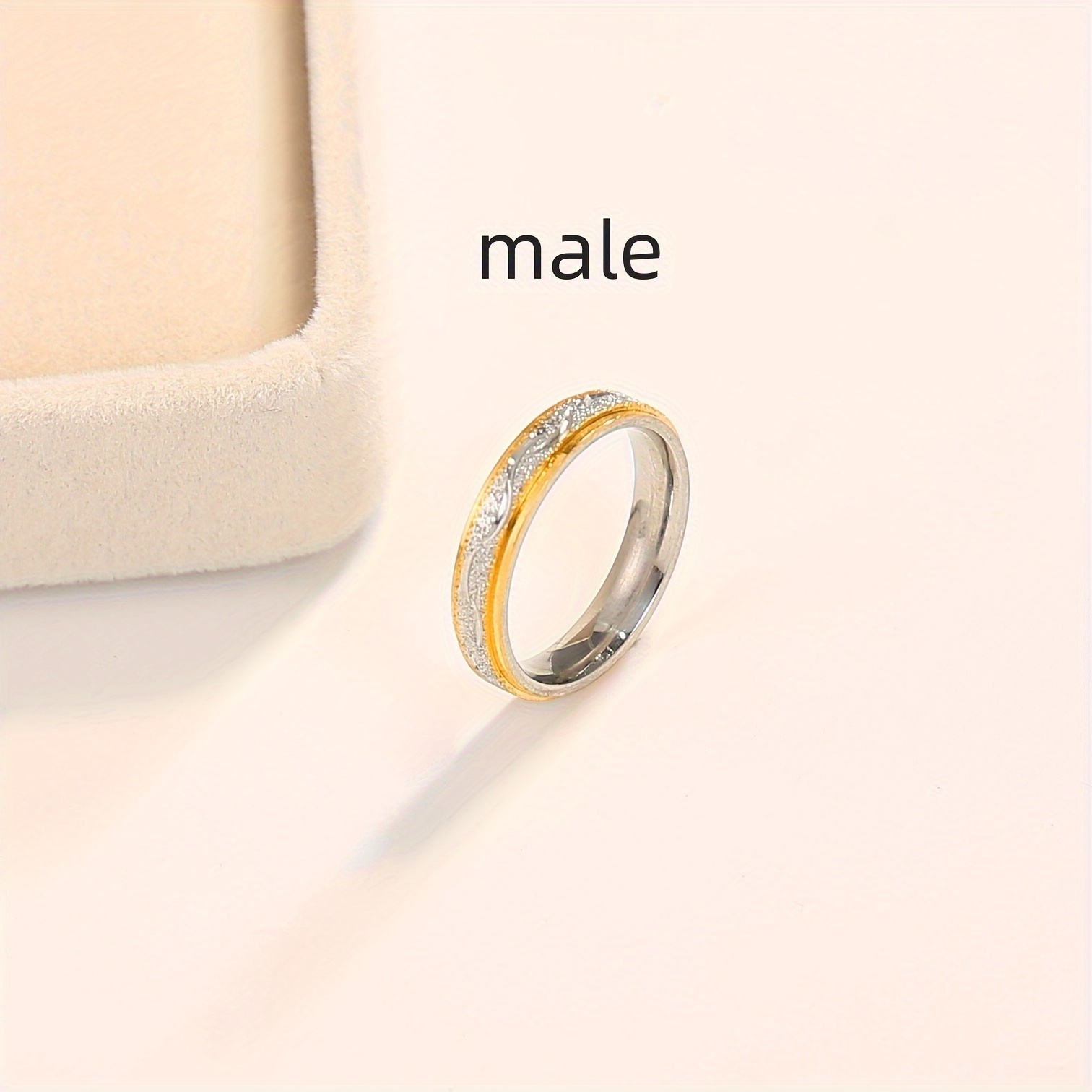 Men's Luxurious Exquisite Stainless Steel Couple Ring - Temu United Kingdom