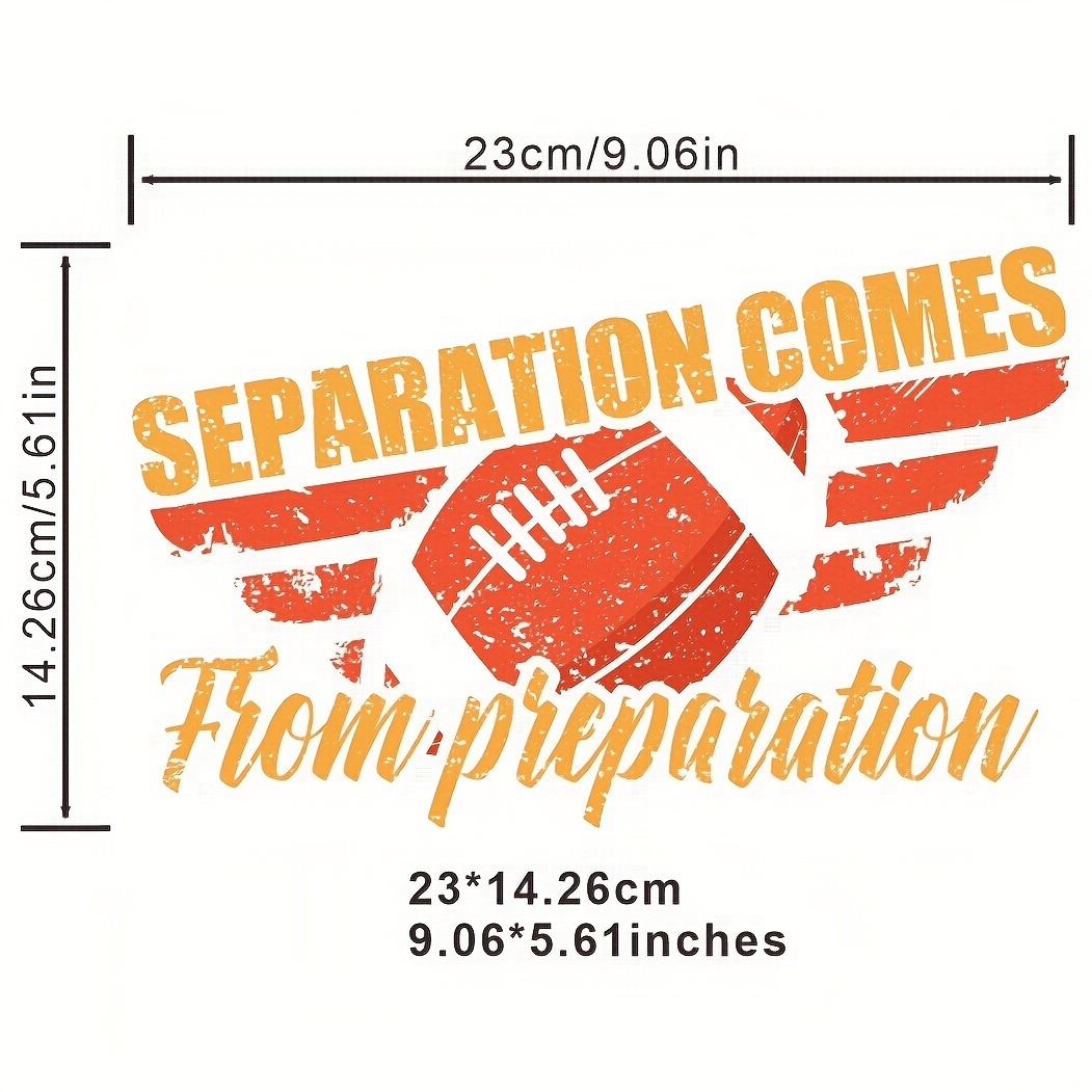 Retro Style Orange Football Heat Transfer Stickers Men - Temu Canada