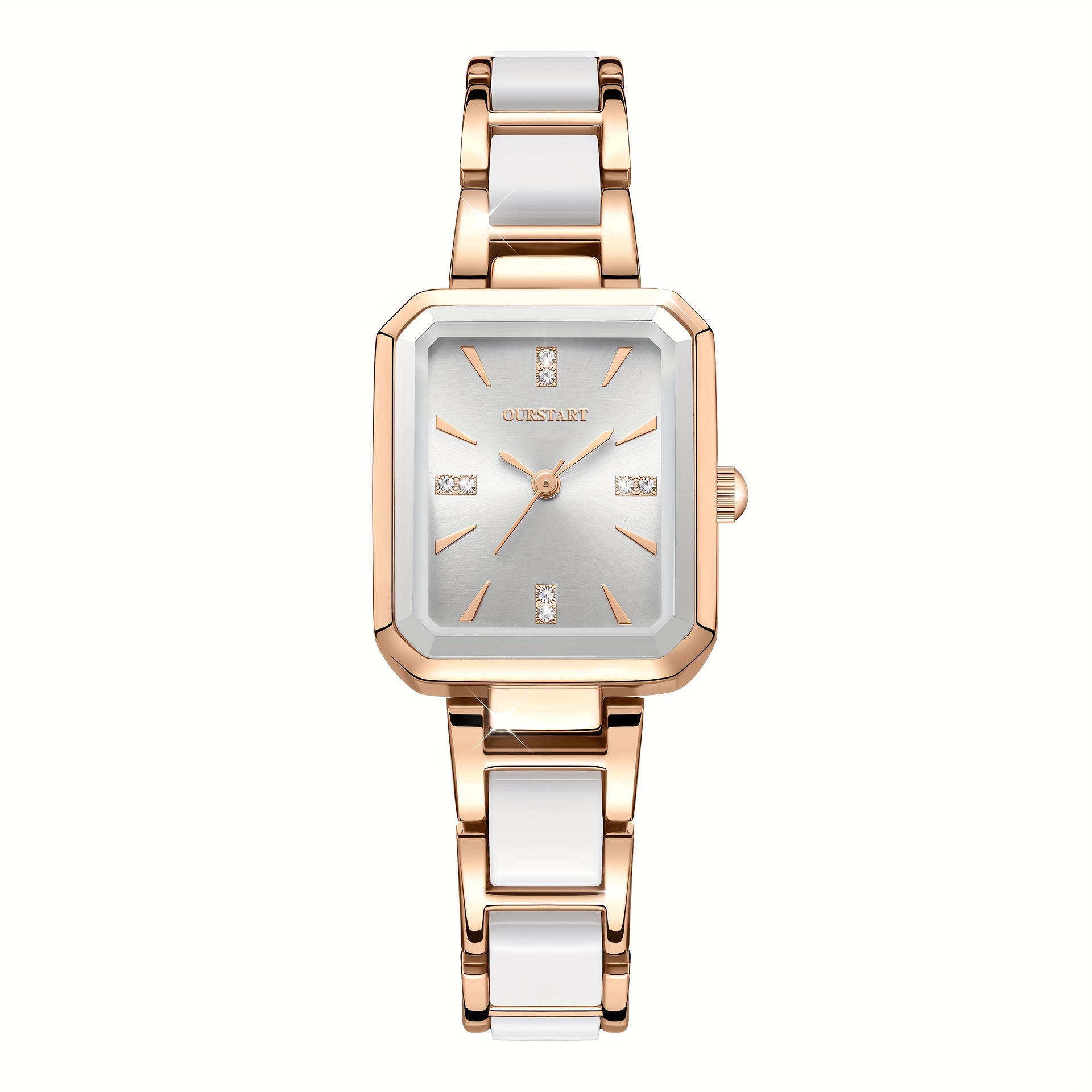Women's Watch Elegant Rectangle Pointer Quartz Watch Casual - Temu ...