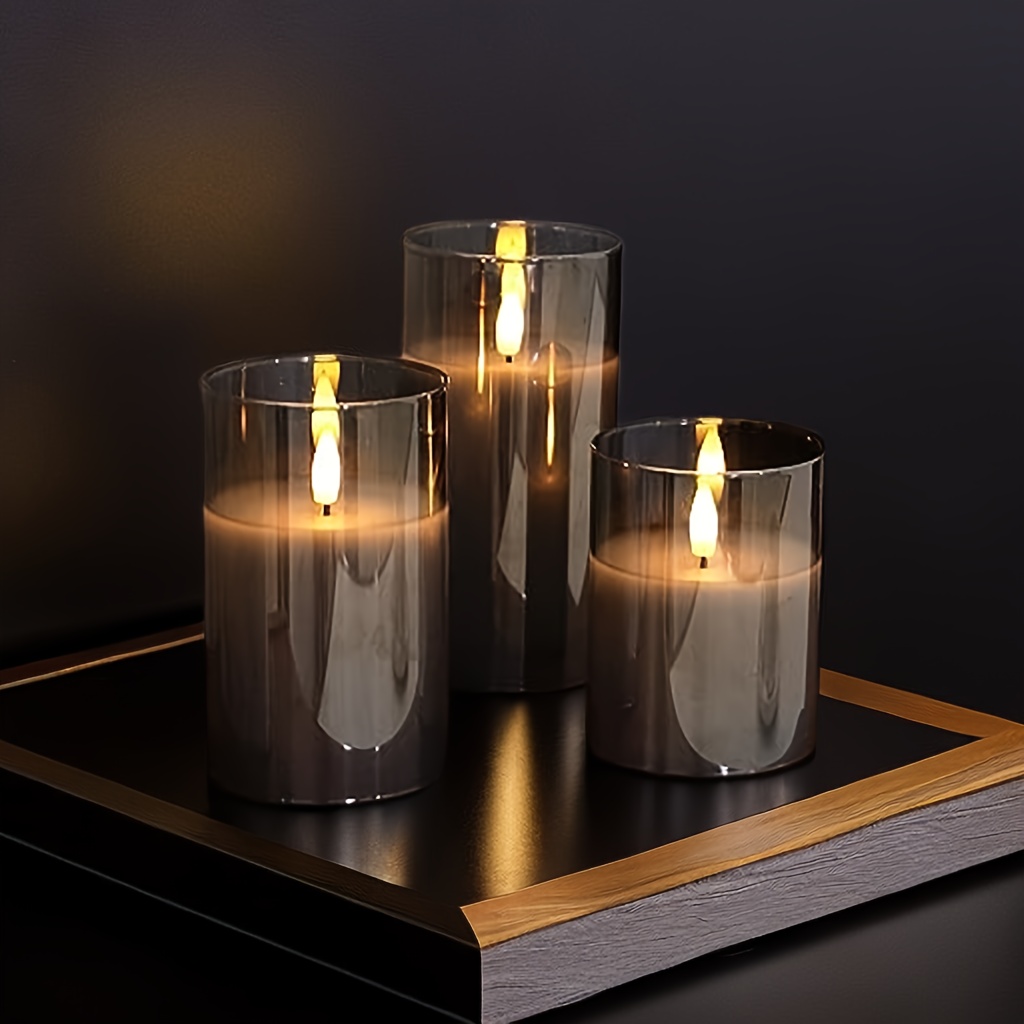 Led Flameless Candle Light Battery powered Flickering Candle - Temu ...