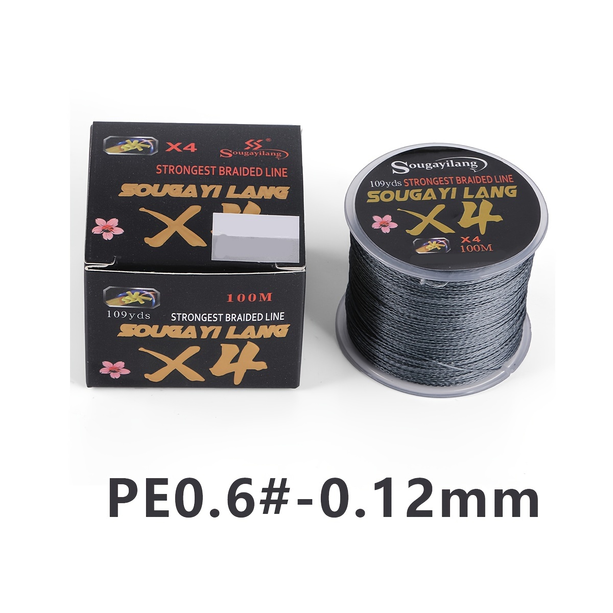 /109yds 4 strands braided pe fishing line 18lbs - Temu Australia