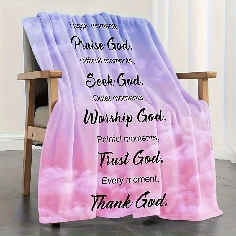 Creative Religious Flannel Blanket Comfortable Soft Suitable - Temu ...