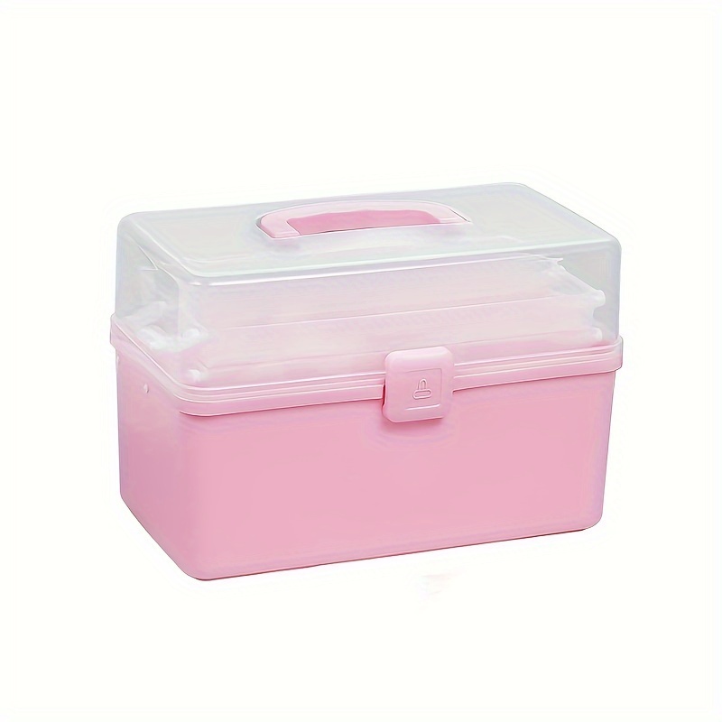 Plastic Storage Box With Portable Handle First Aid Medicine - Temu New ...