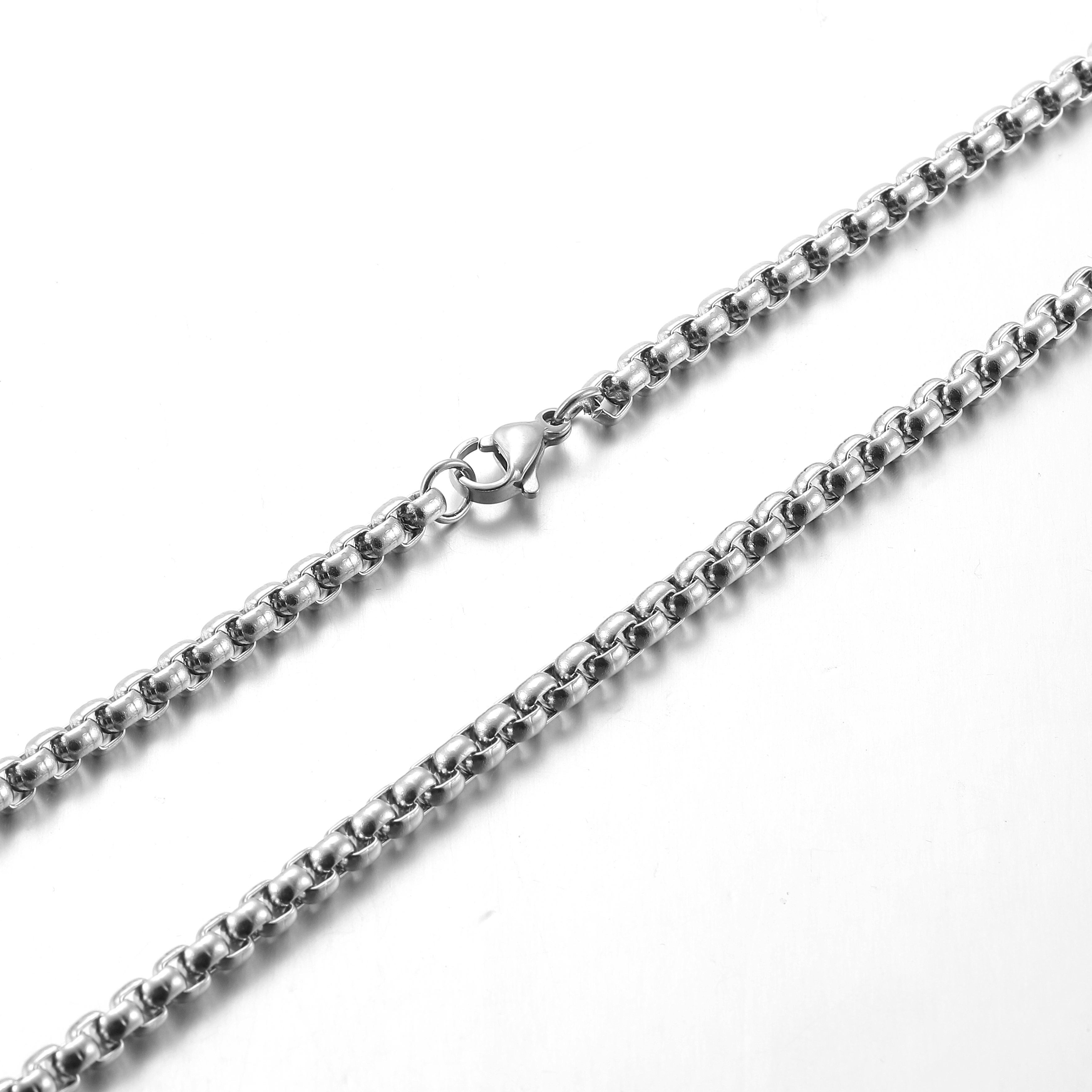 1pc Collier Chaîne En Acier Inoxydable Femmes Hommes - Temu France