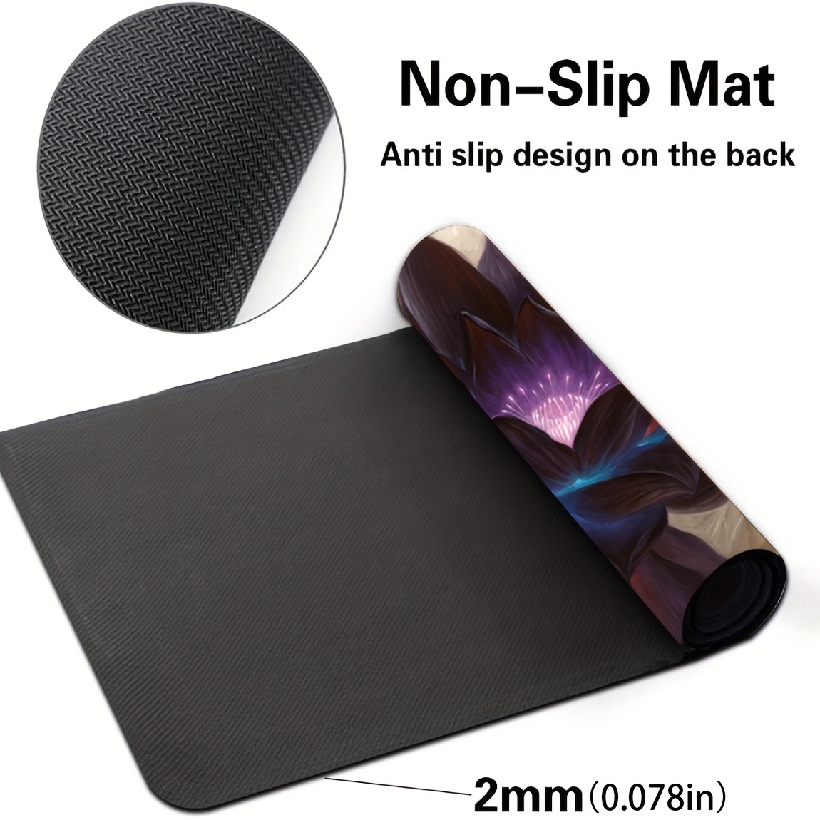 Dark Lotus Skull Mouse Pad Deskt Mat Large Computer Keyboard - Temu