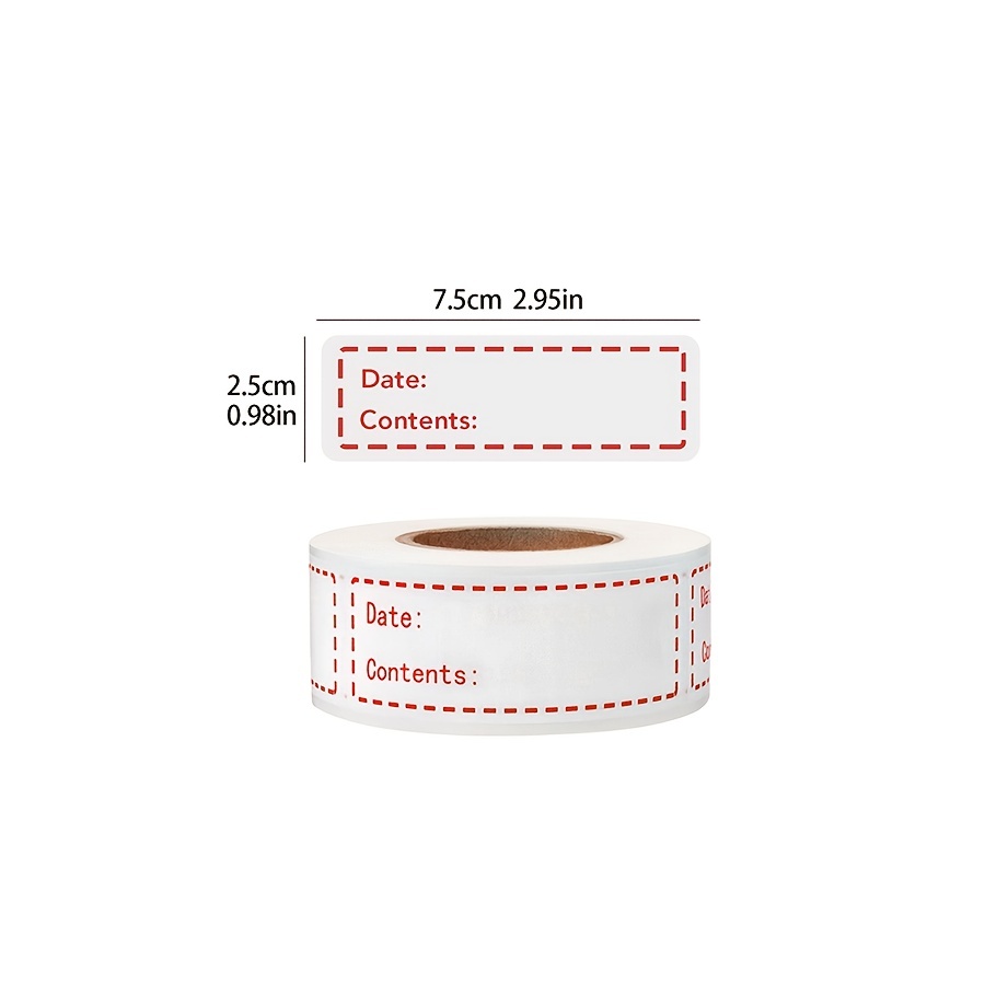 125 Reusable Freezer Food Labels Tearable Adhesive Stickers - Temu