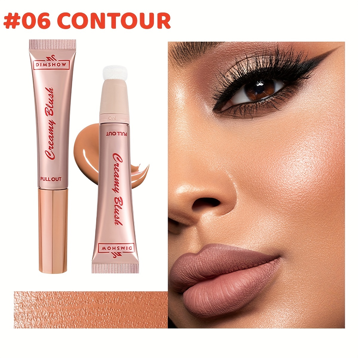 Dimshow Sponge Head Liquid Blush Highlighter Contour Matte - Temu Ireland