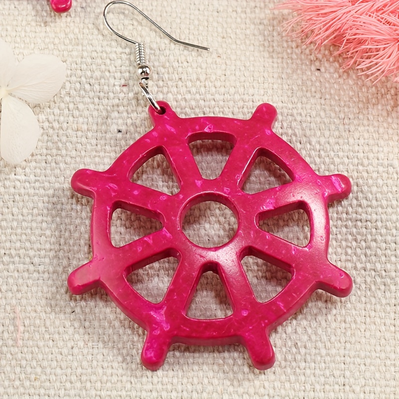 Natural Coconut Shell Boat Rudder Design Hollow Dangle - Temu Australia