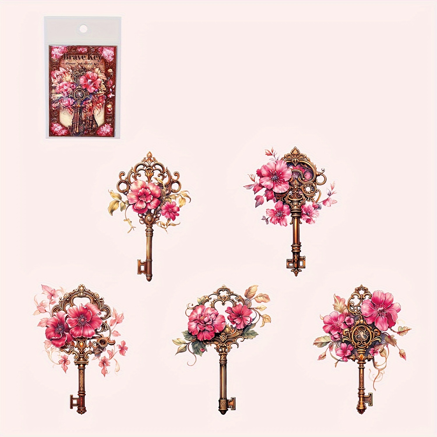 Decorative Stickers Vintage Lace Key Collage Decoration - Temu Portugal