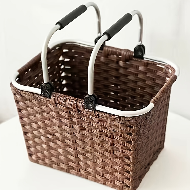 1pc Hand Woven Storage Baskets Woven Portable Storage Bins Storage ...