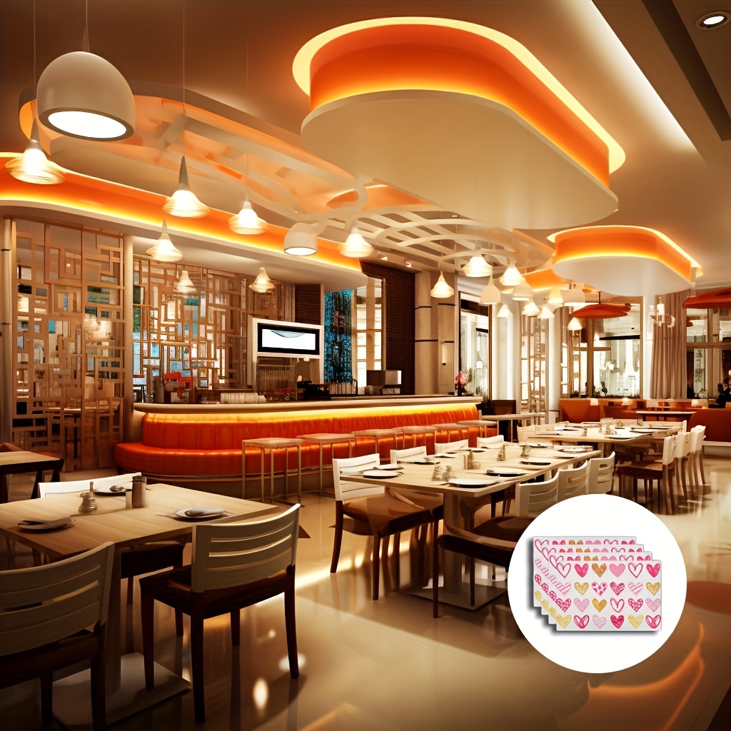 Valentines Day Placemats Restaurant Red Gold Hearts - Temu United Kingdom