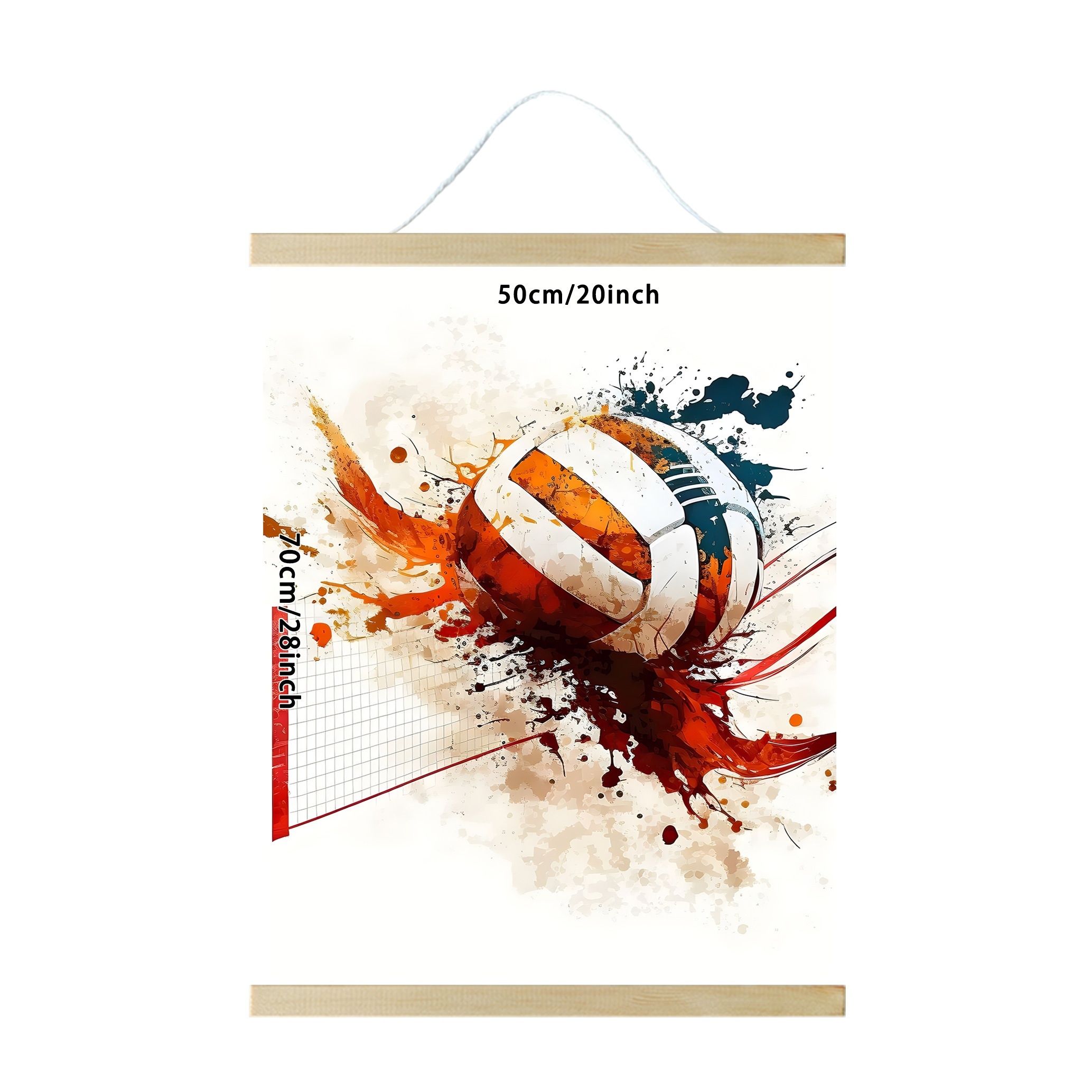 Wooden Framed Canvas Poster Sport Art Volleyball Poster - Temu Canada