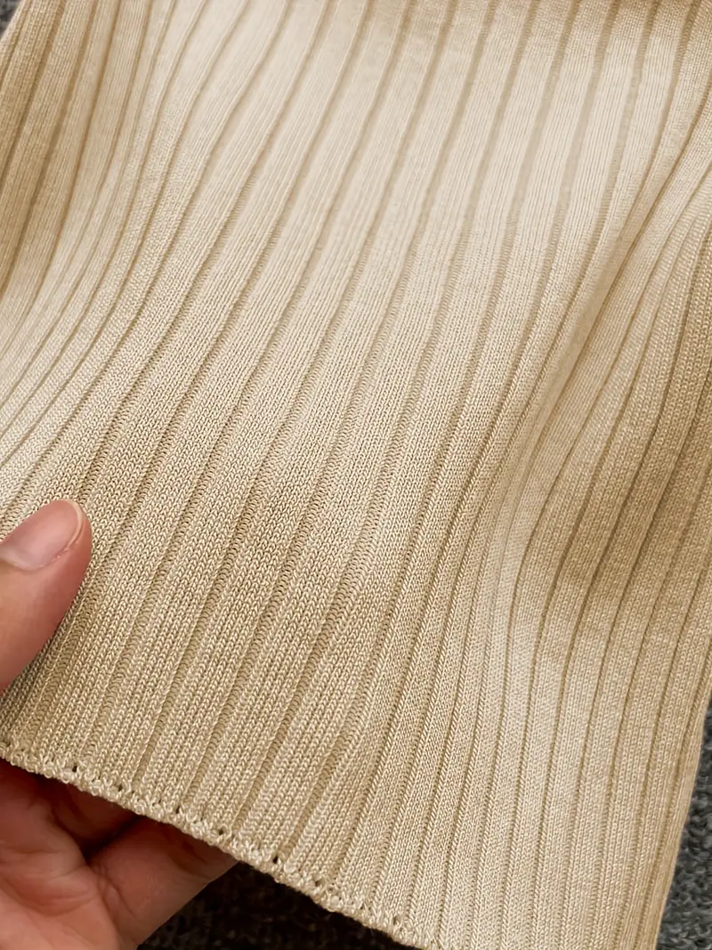 Shoulder Knitted Tube Top Sexy Solid Tube Top Spring Summer Temu
