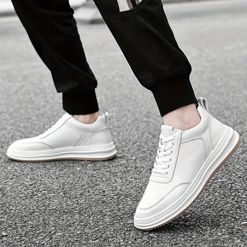 Laorentou Mens Solid Skate Shoes With Good Grip Comfy Non Slip Casual ...