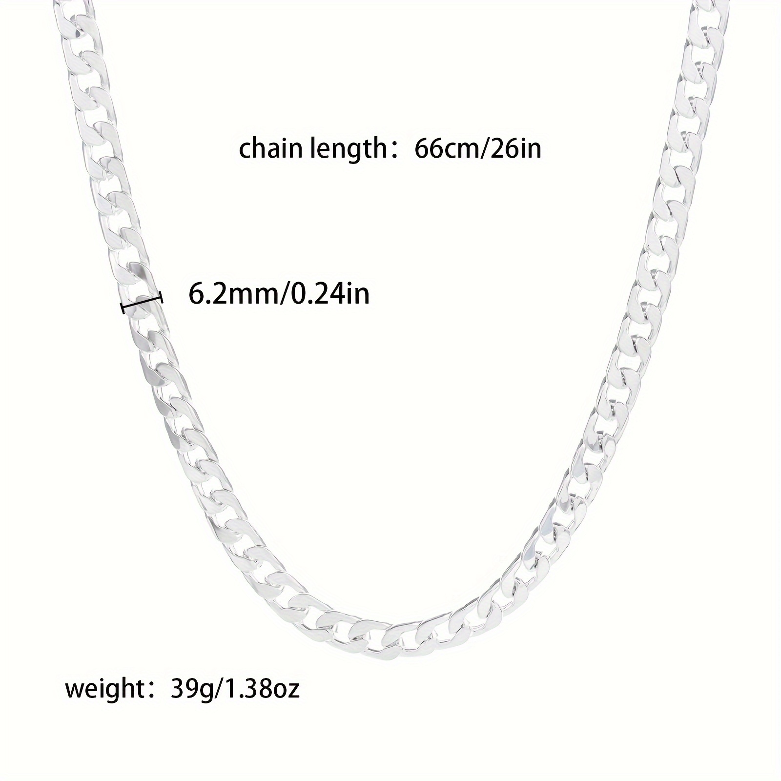 Cuban Men's Hip Hop Chain Necklace Unisex Collarbone - Temu United Kingdom