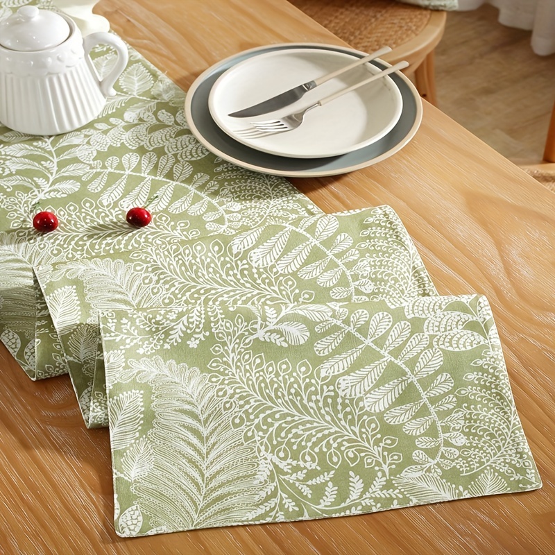 1pc Table Runner Spring Stamp Waterproof Table Flag Printing - Temu ...