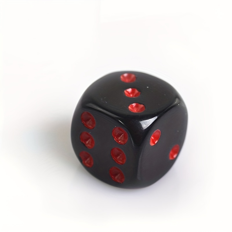 Black Red Dot Dice Board Game Accessories - Temu