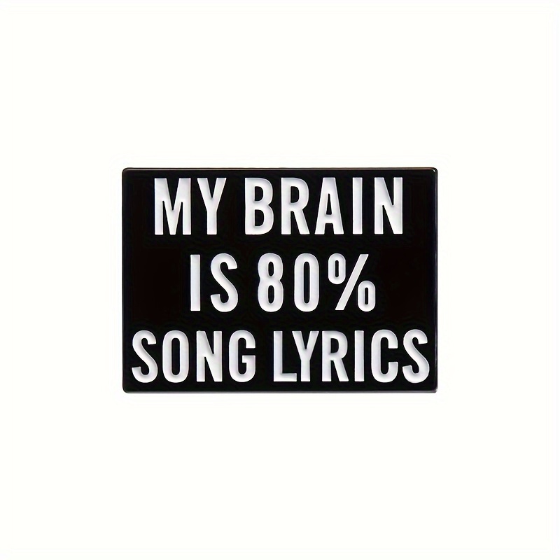Creative Lyrics Badges Fun Quotes Short Sentences Brooches - Temu ...