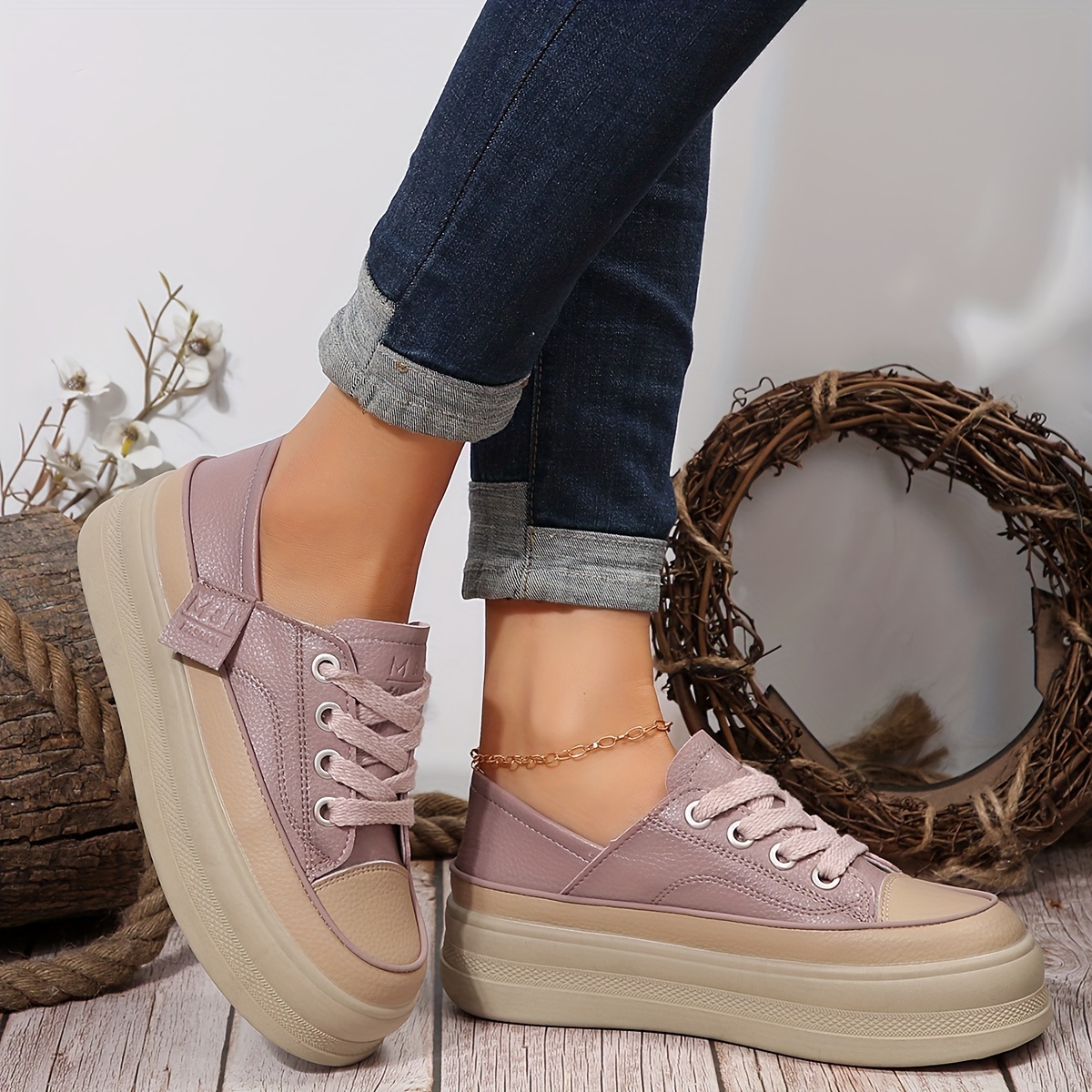 Damen plateau wholesale sneaker l ssige