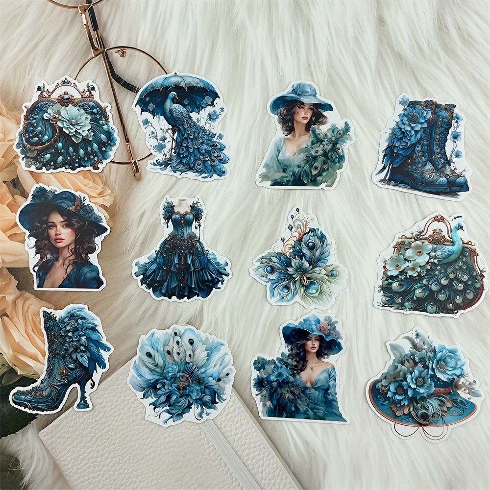 Vintage Hand Account Stickers Decoration Vintage Sticker - Temu