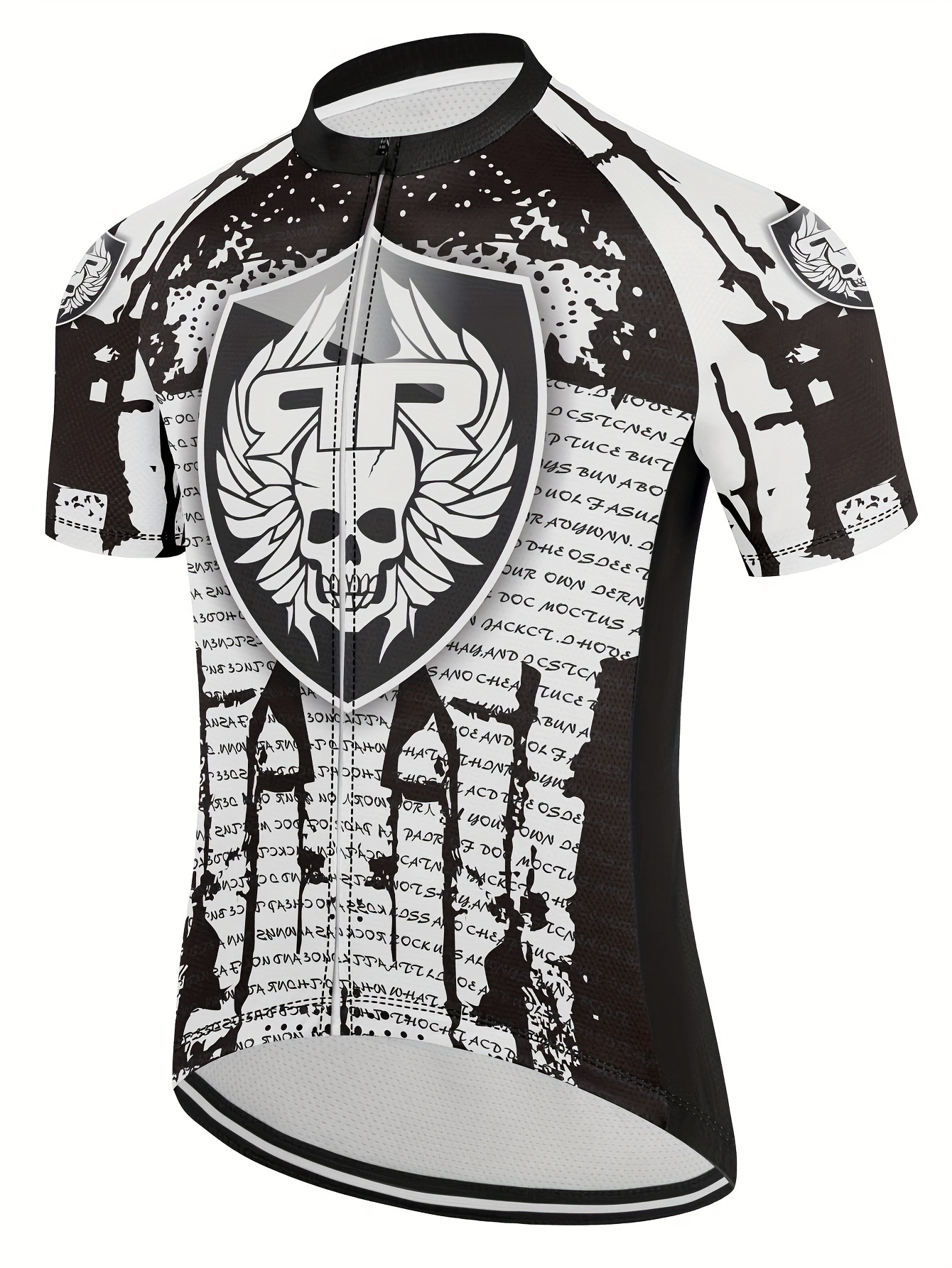 Men's Printed Zip Short Sleeve Cycling Jersey Mtb High - Temu New Zealand