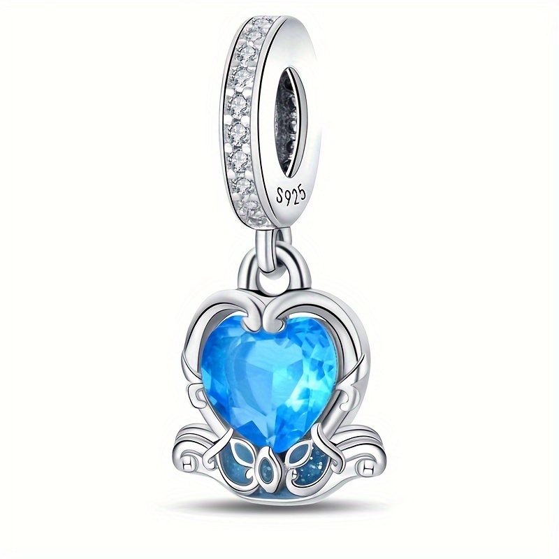 100% 925 Sterling Silver Gorgeous Blue Castle Pendant Fit - Temu United ...