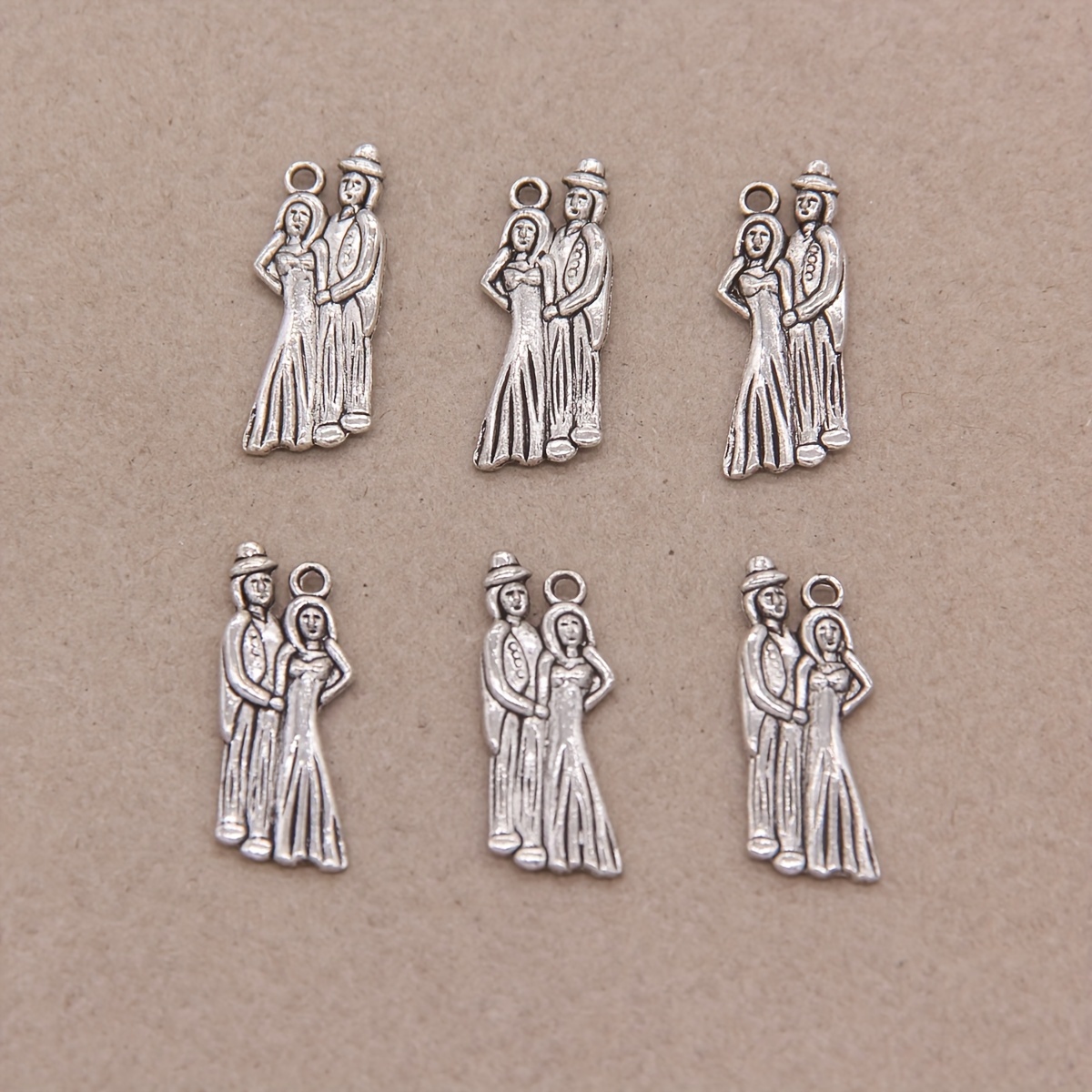 Antique Silver Zinc Alloy Small Couple Man Woman Small - Temu United ...