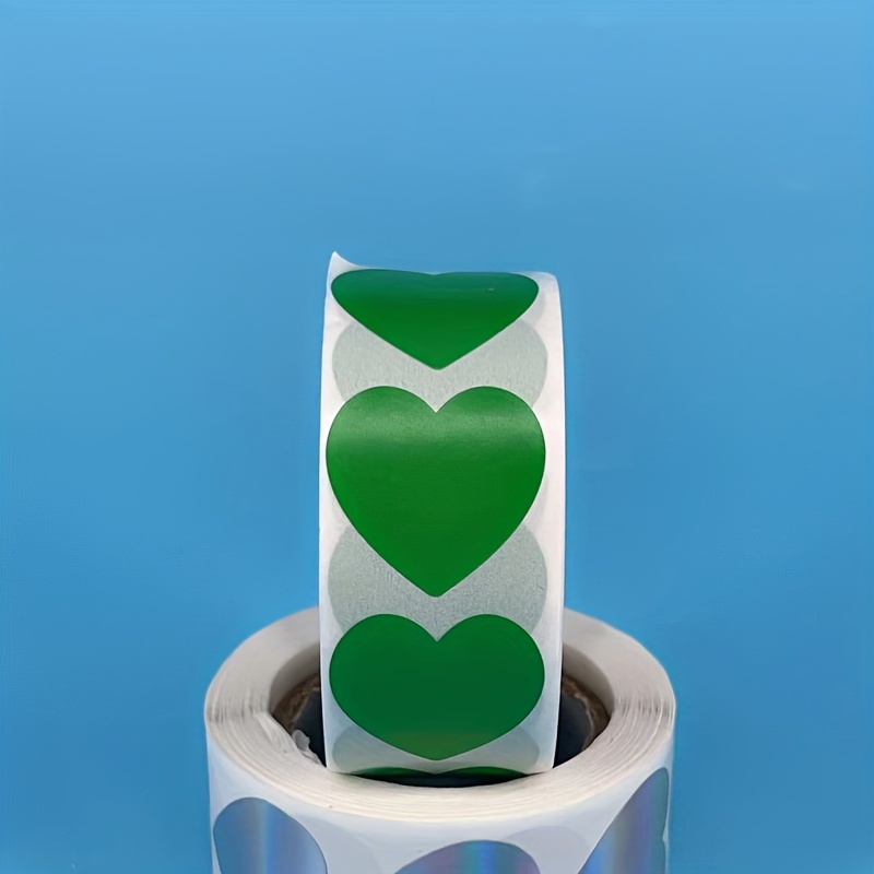 500stickers Colored Marking Stickers Heart shaped Self - Temu New Zealand