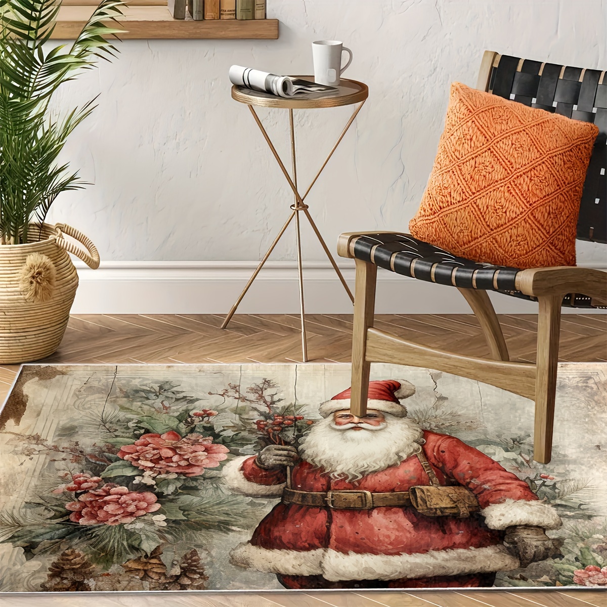 Christmas Decorative Area Rugs Washable Non slip Soft Floor - Temu New ...