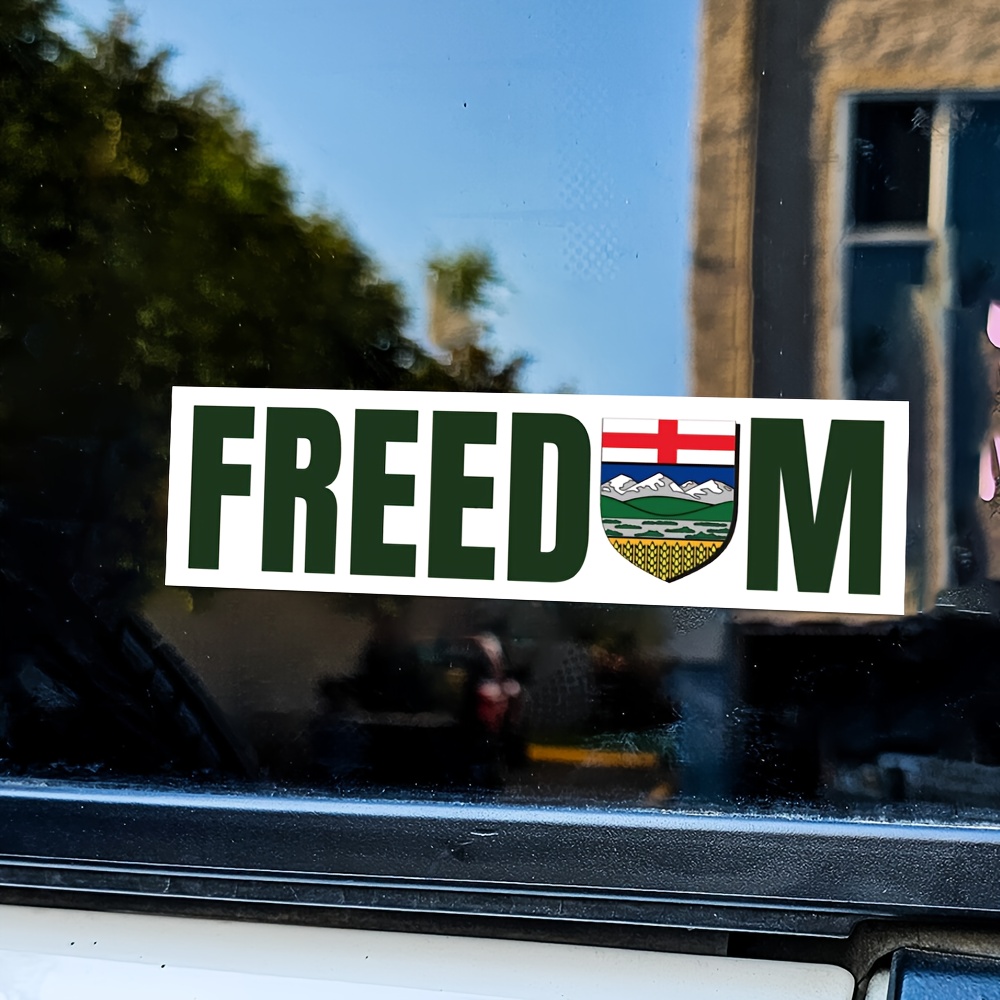 Freedom In Alberta Province Canada Bumper Sticker Canadian - Temu New ...