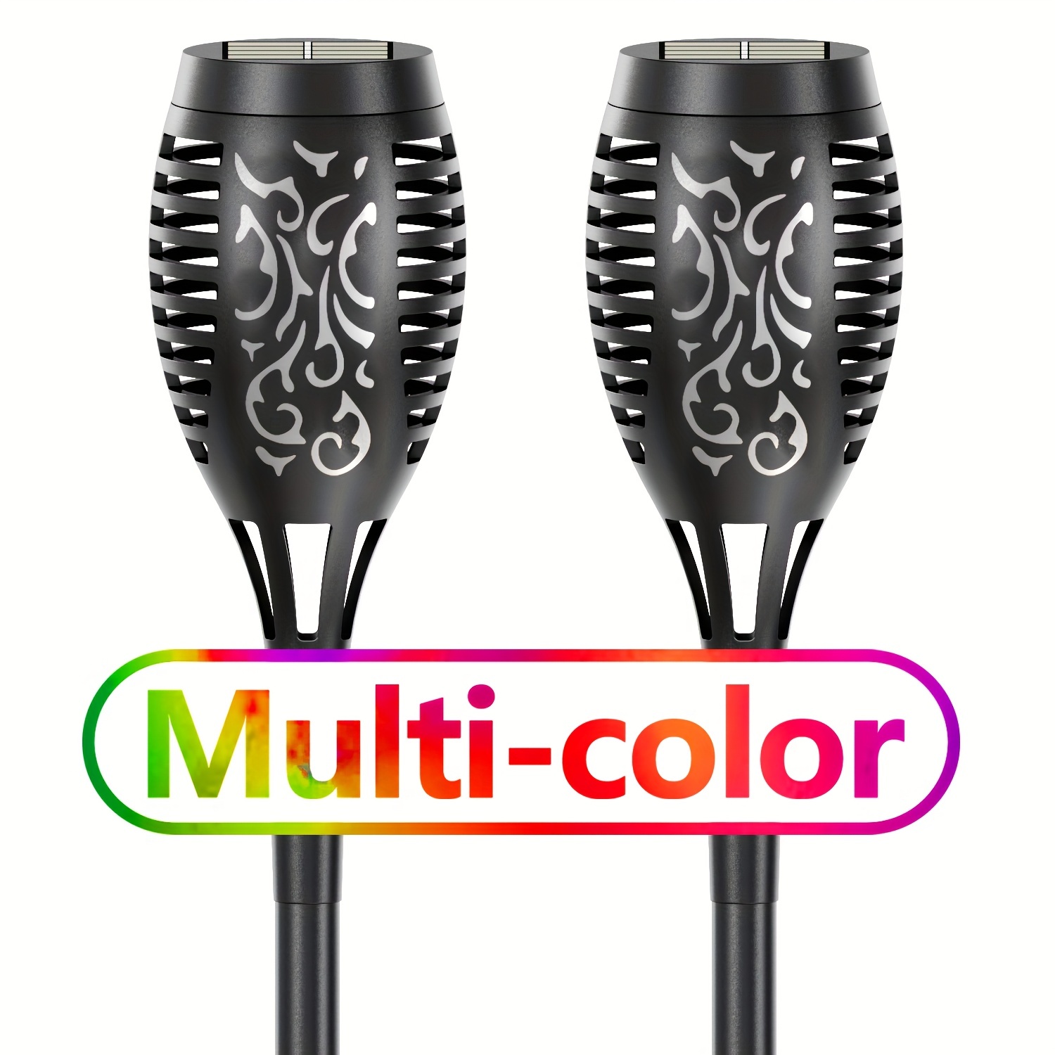 Solar Flame Lights Outdoor Multi Color Colorful Variations - Temu ...