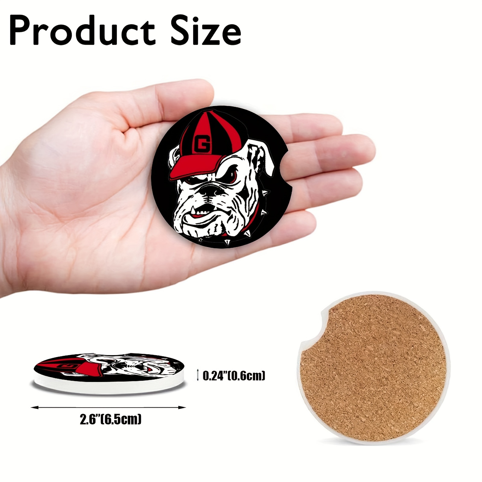 Car Coaster Animal Dog Ceramic Cupholder Absorbent Cut Funny - Temu Ireland